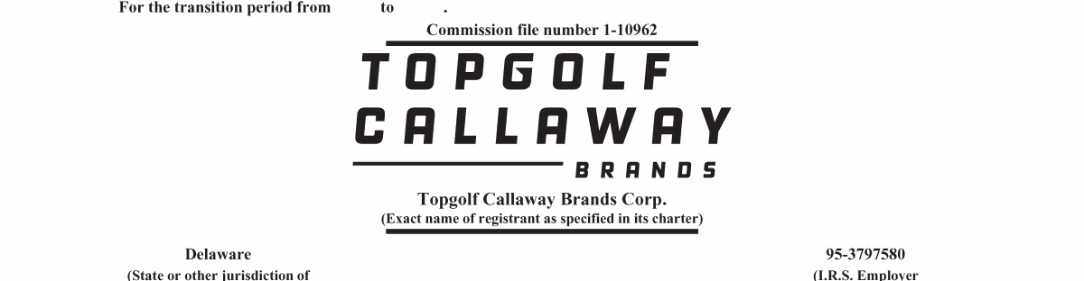 Topgolf Callaway Brands Corp. 2022 Annual Report